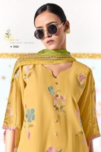 Jay Vijay Prints Lotus Pure Mal Chanderi 6pcs Suit Set